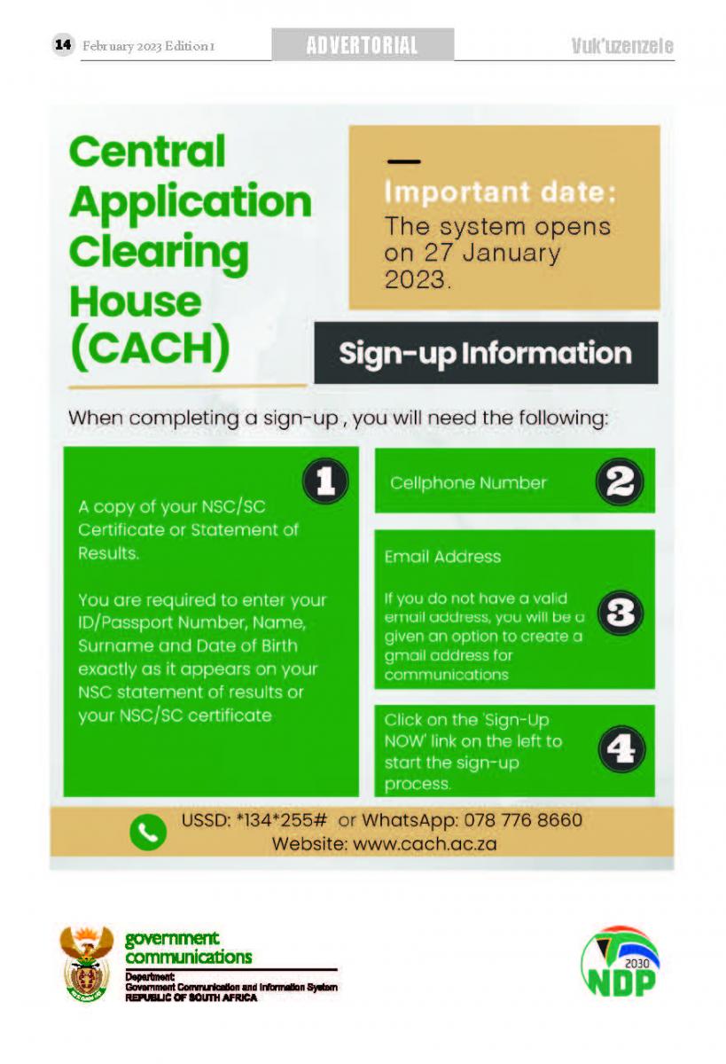 Central Application Clearing House | Vuk'uzenzele